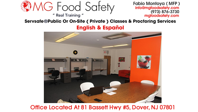 ServSafe Classes Wilmington Delaware - MG FOOD SAFETY
